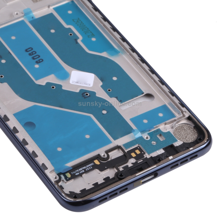 TCL 10L / 10 Lite T770H, T770B (블랙) 용 원래 전면 하우징 LCD 프레임 베젤 플레이트