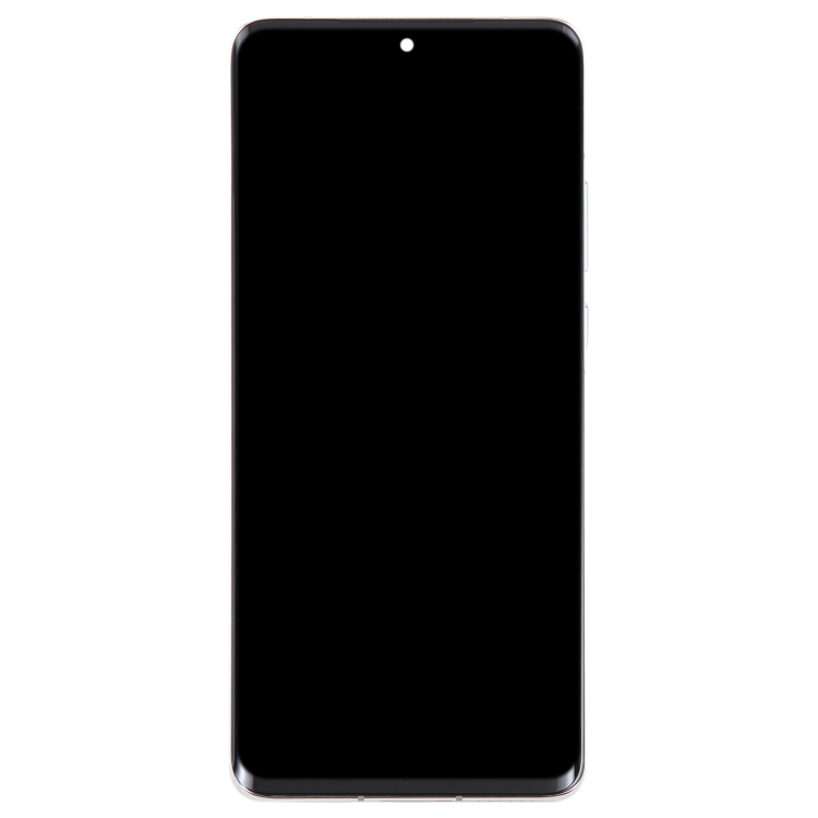 프레임이 있는 Huawei P50 Pro 디지타이저 전체 어셈블리용 기존 LCD 화면(실버)