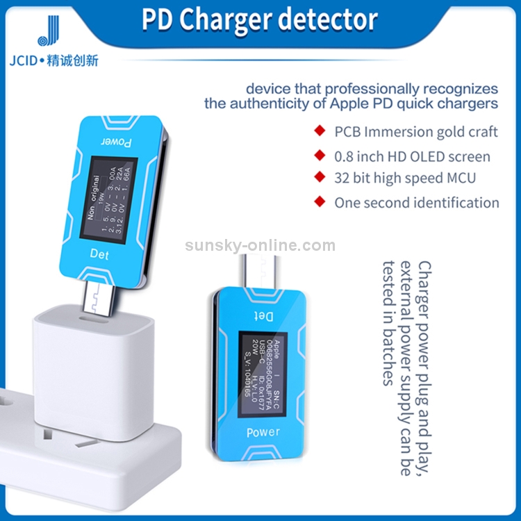 JC JCID-CT01 PD Charger Detector USB Tester Tool