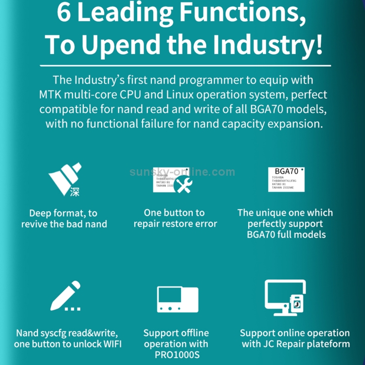 JC PCIE-P7 Pro Nand Programmer For iPhone SE/6s/6s Plus/7/7 Plus/iPad ...