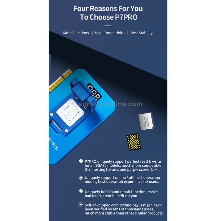 JC PCIE-P7 Pro Nand Programmer For iPhone SE/6s/6s Plus/7/7 Plus/iPad ...