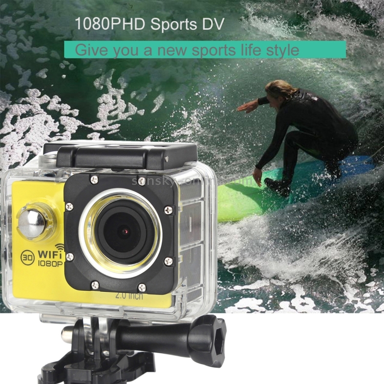 H16 1080P Portable WiFi Waterproof Sport Camera, 2.0 inch Screen ...