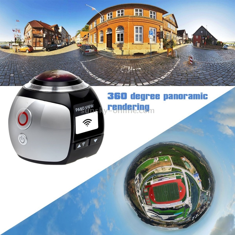 360 Degree Experience Fisheyes FHD 2440P WiFi DV 8.0MP Panoramic Video ...