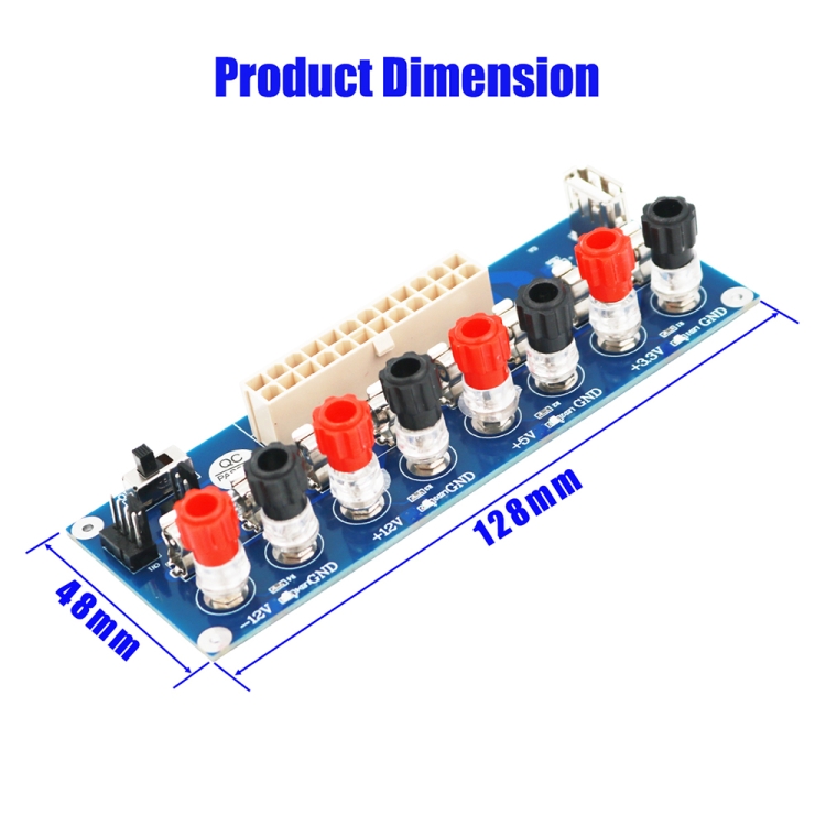 Upgrade Version ATX 20-24Pin Power Supply Breakout Adapter with USB 5V ...
