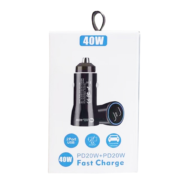 Te P8 40w Pd20w Pd20w 듀얼 포트 Pd30 차량용 충전기type C Type C 데이터 케이블 포함