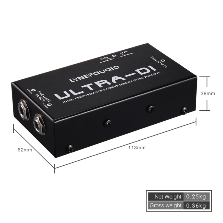 Electric Guitar Electric Bass Passive DI Box with Earthing Switch ...