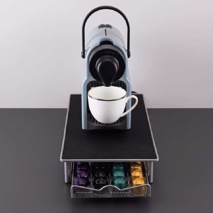 Coffee Capsule Rack Capsule Box Drawer Metal Spray Plastic Storage ...