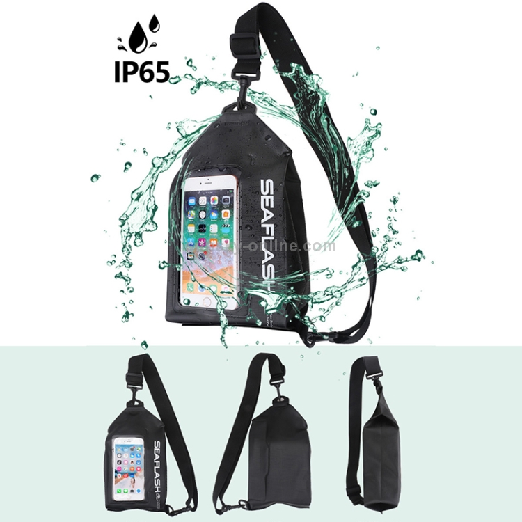 SEAFLASH Waterproof Riding Bag PVC Sports Waist Bag Crossbody Swimming ...