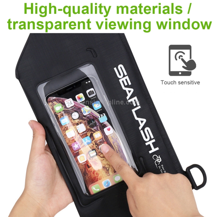 SEAFLASH Waterproof Riding Bag PVC Sports Waist Bag Crossbody Swimming ...