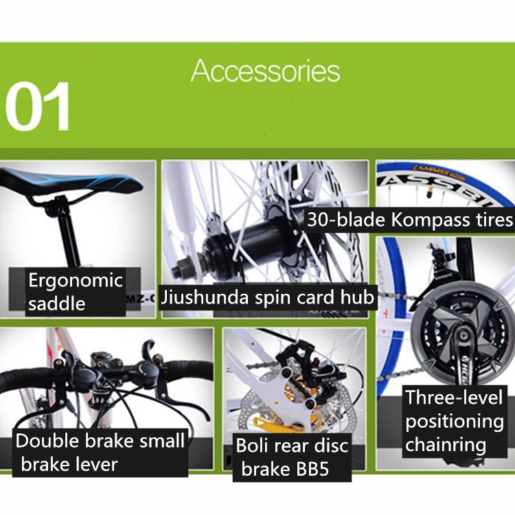 27 inch MZ-C30 Aluminum Alloy Road Bike With Double-disc Brake 700C ...