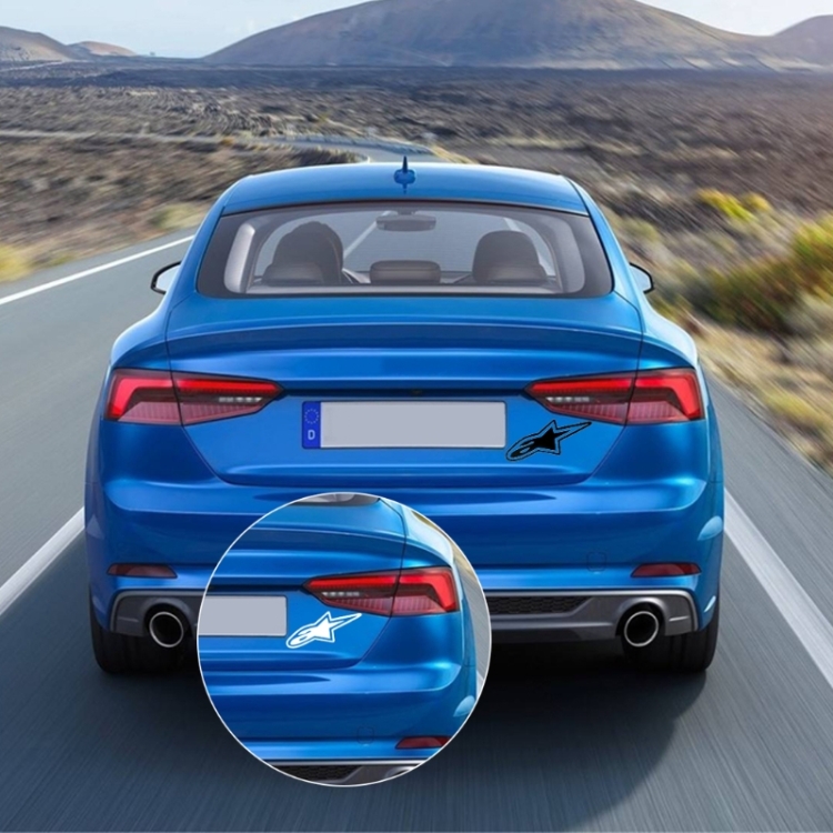 10 PCS Alpine Star Car Sticker ตกแต่งรถมอเตอร์ไซค์ขนาด 18x7.6 ซม