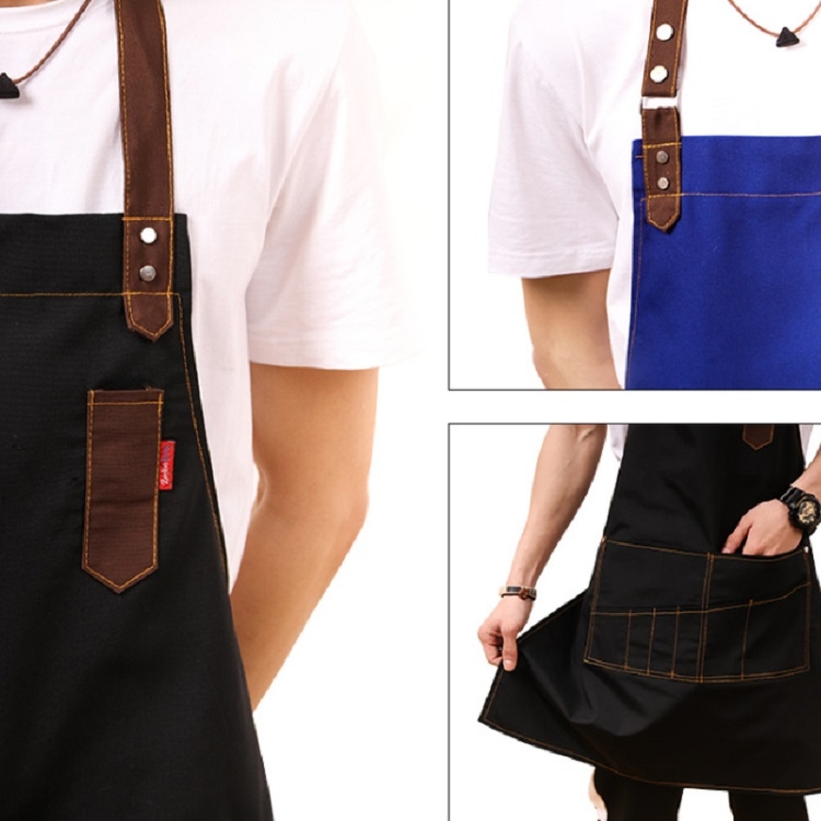 Retro Barista Bartender Hairdresser Overalls Waterproof Apron ...