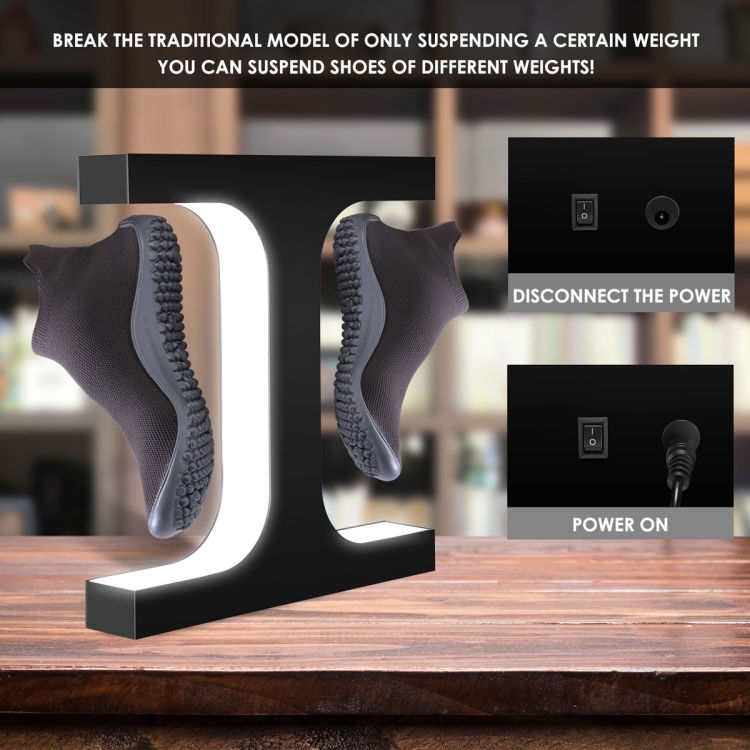 LM-011 LED Lighting Magnetic Levitation Shoes Display Stand, Style:28mm ...