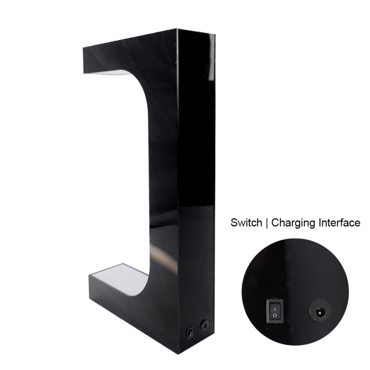 LM-001 LED Lighting Magnetic Levitation Shoes Display Stand, Style:28mm ...