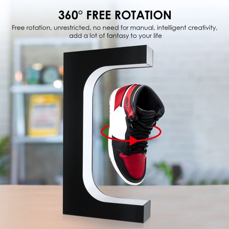 LM-001 LED Lighting Magnetic Levitation Shoes Display Stand, Style:28mm ...