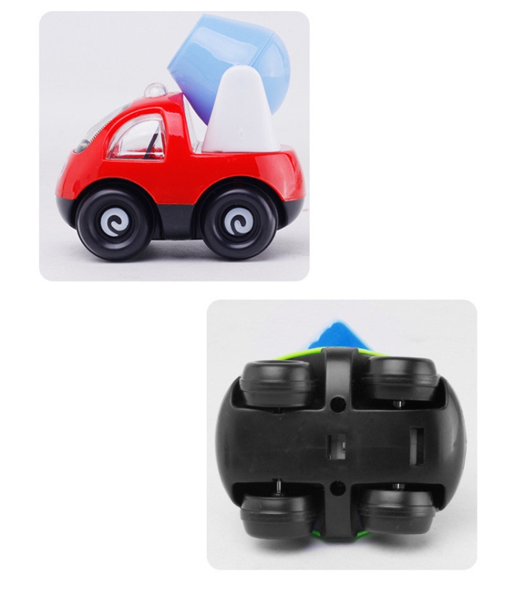 Children Cartoon Engineering Car Inertia Pull Back Car Early Education ...