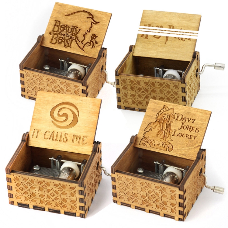 Retro Wooden DIY Music Box Mini Hand-cranked Creative Music Box(You Are ...