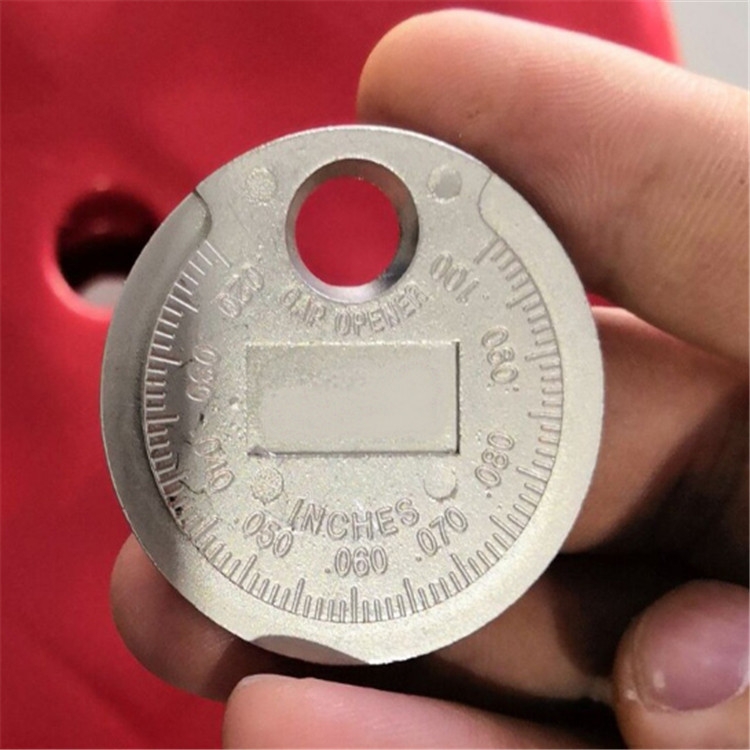 Metric-inch Coin Type Spark Plug Gauge 0.02-0.1 Inch Spark Plug Gap ...