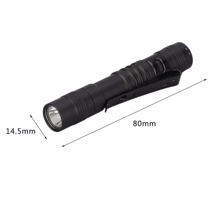 Mini LED Pen-shaped Strong Flashlight Pen Clip Torch ขนาด 13.3 ซม
