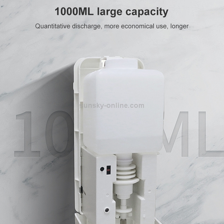1000ml 자동 유도 소독기 알코올 분무기 유도 유형 비접촉 벽걸이 형 비누 디스펜서 스타일 액체 방울