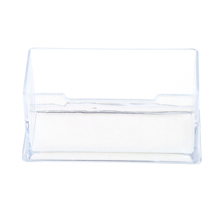 Clear Business Card Holder Desktop Office Acrylic Plastic Display Stand ...