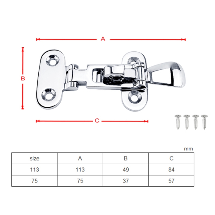 316 Stainless Steel Marine Hasp Hatch Door Lock Yacht Hardware ...