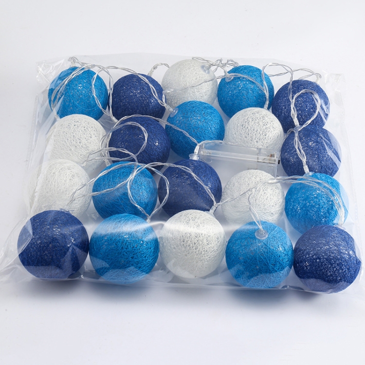 3M 20 Leds Cotton Ball Light String วันหยุดงานแต่งงานปาร์ตี้คริสต์มาส ...