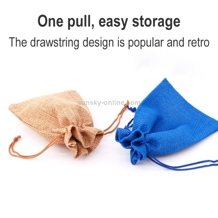 50 PCS Multi size Linen Jute Drawstring Gift Bags Sacks Wedding ...
