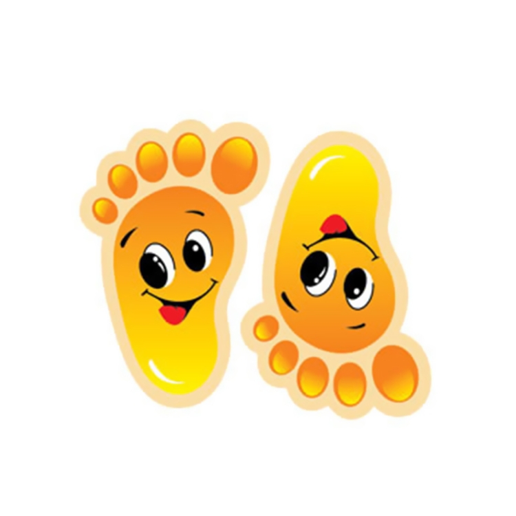 3 Sets Wall Stickers Cartoon Cute Feet Shape Children Baby Footprints ...