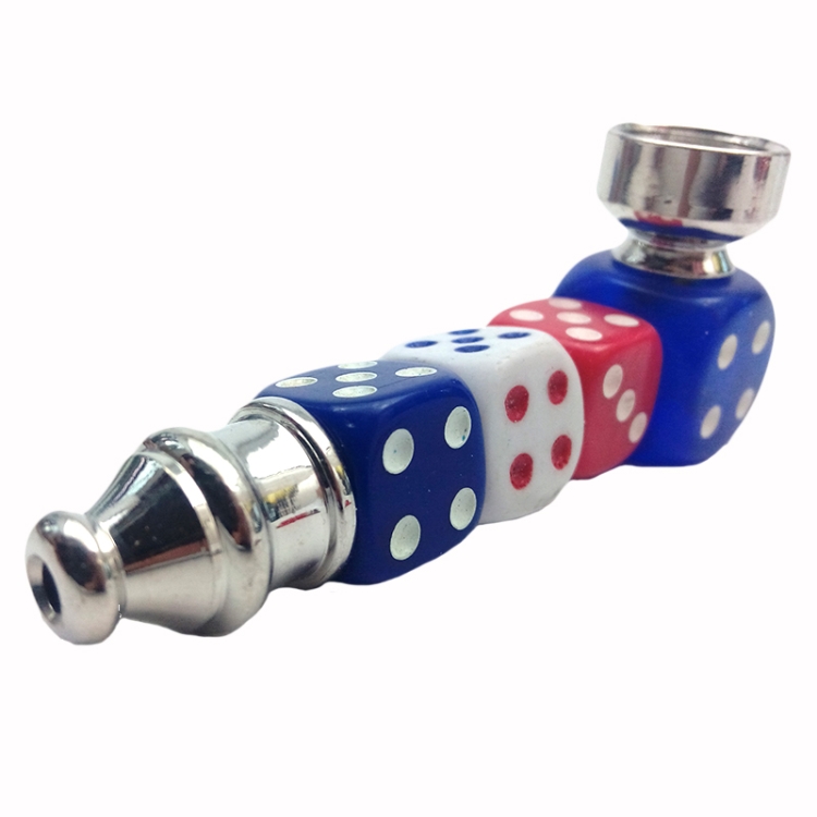 Dice Shape Mini Metal Small Pipe Universal Suction Card Loaded Portable ...