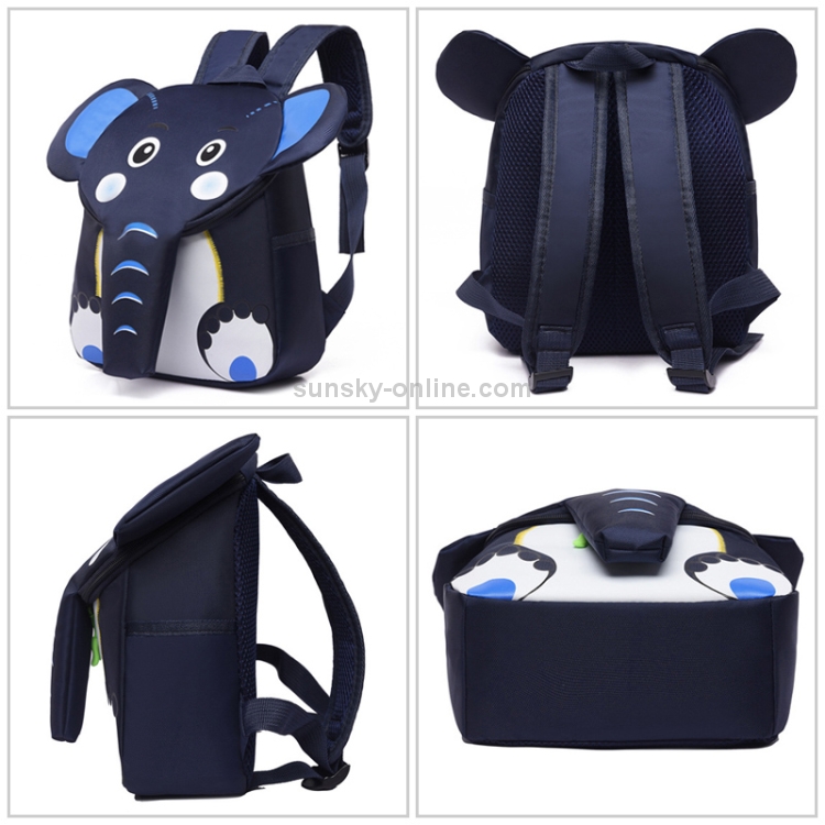 Elephant School Backpack for Children Cute 3D Animal Kids School Bags ...