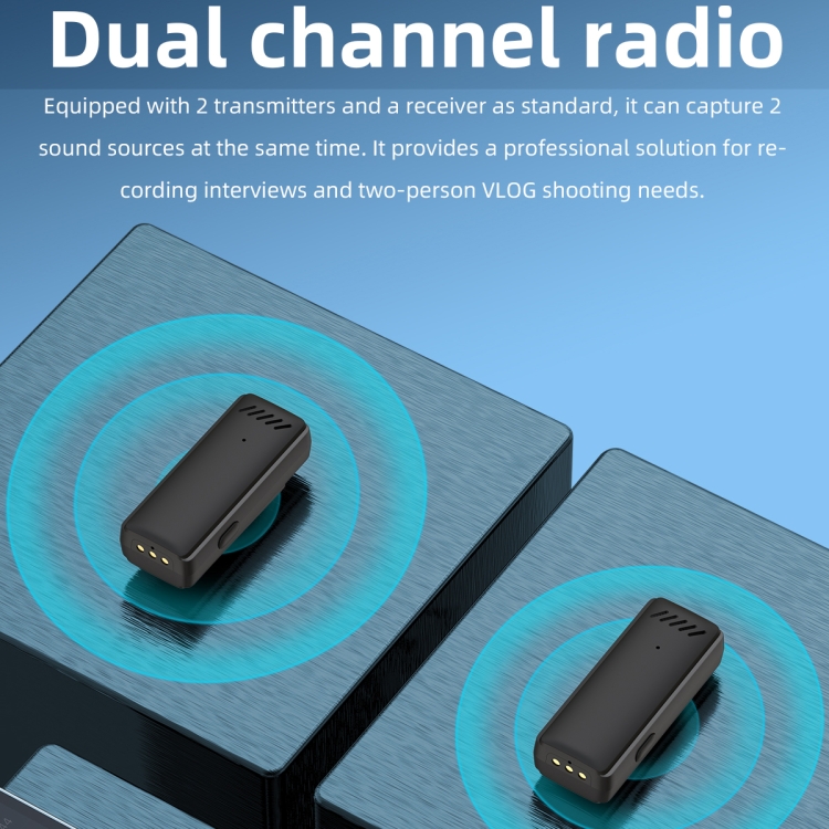 S13 Dual Microphone USB-C/Type-C Interface Wireless Lavalier Noise ...