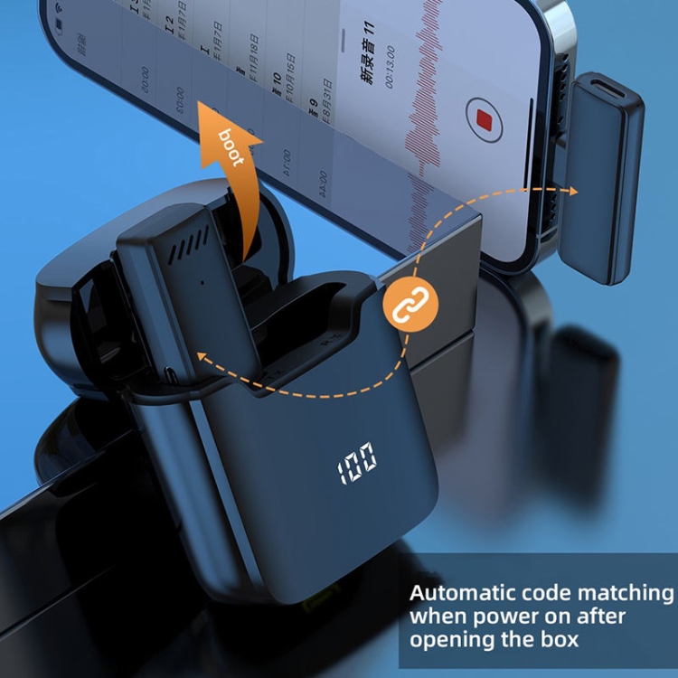 S13 Dual Microphone USB-C/Type-C Interface Wireless Lavalier Noise ...