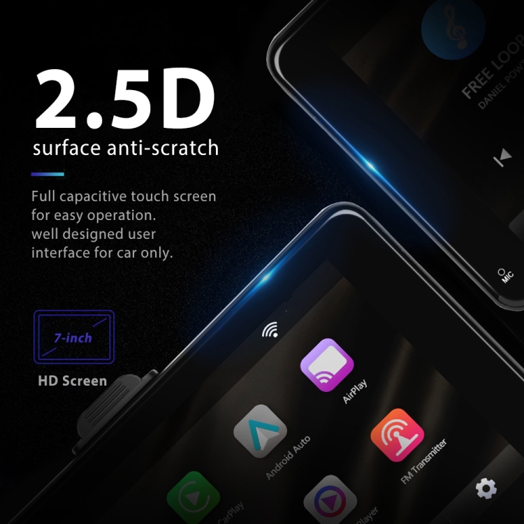 A3135 7 Zoll HD Wired Smart Screen mit Wireless CarPlay + Android Auto ...