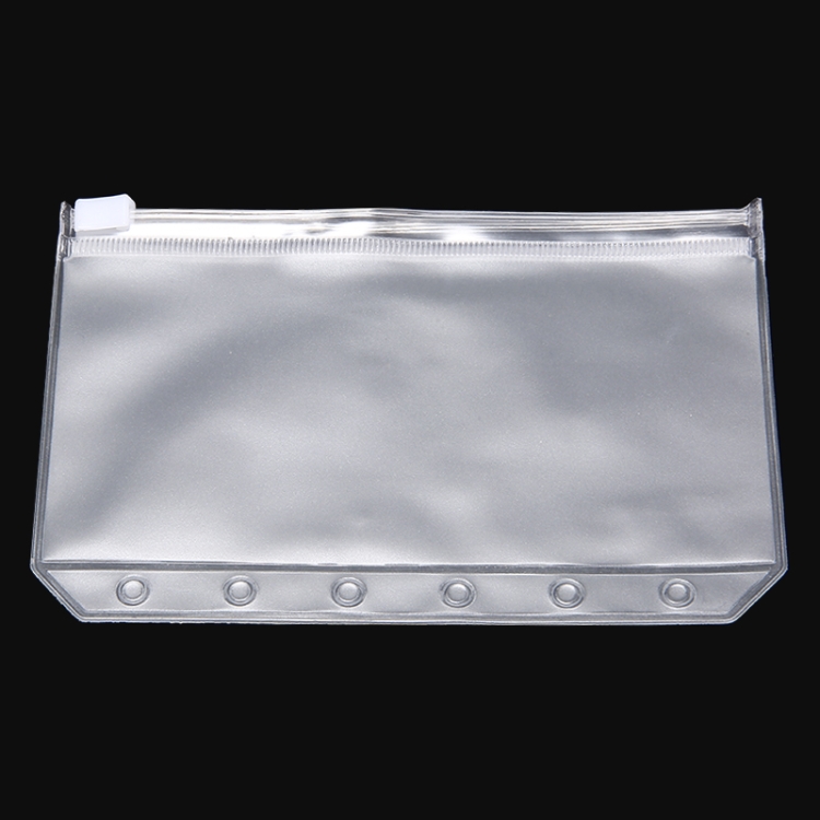 3 Pcs 빌 가방 명함 풀 가장자리 루스 리프 포켓 삽입 Pvc 지퍼 보관 가방 A5 L
