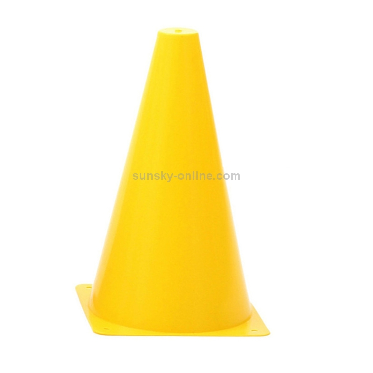10 PCS Futebol Obstáculo Sinal Tubo Espessando Cone Bloco de Estrada sem Furo, Tamanho: 18 x 14 ...