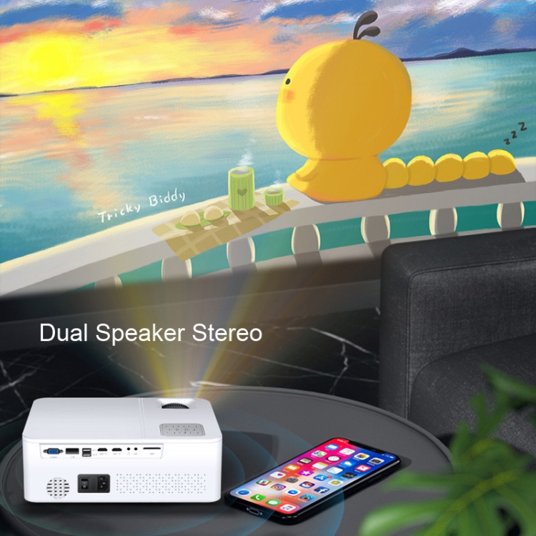 A65Pro 1920x1080P Voice Remote Control Projector Support Same-Screen ...