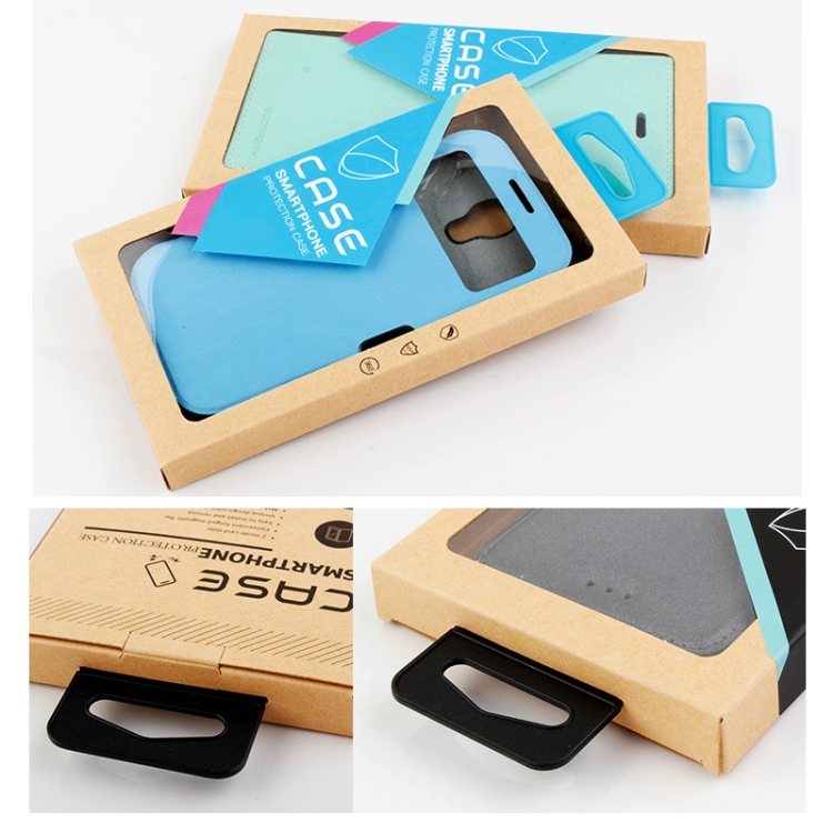 50 PCS Kraft Paper Phone Case Leather Case Packaging Box, Size: L 5.8-6 ...