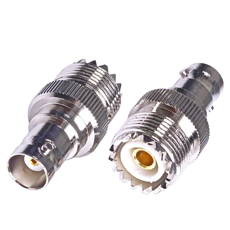 BNC Female Jack To UHF PL-259 Female Straight Type RF Coax Adapter ...
