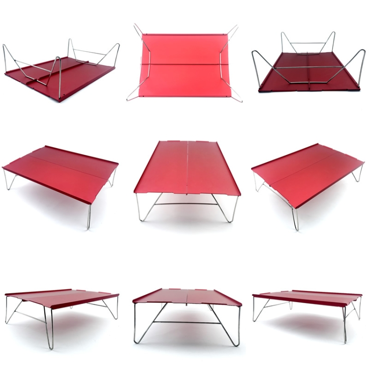 Outdoor Portable Mini Aluminum Table Ultralight Folding Picnic Table ...