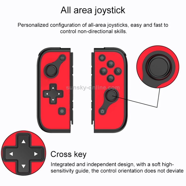 สำหรับสวิทช์ Joy-Con ไร้สายซ้ายและขวา Gamepad Bluetooth ขนาดเล็กจับ ...