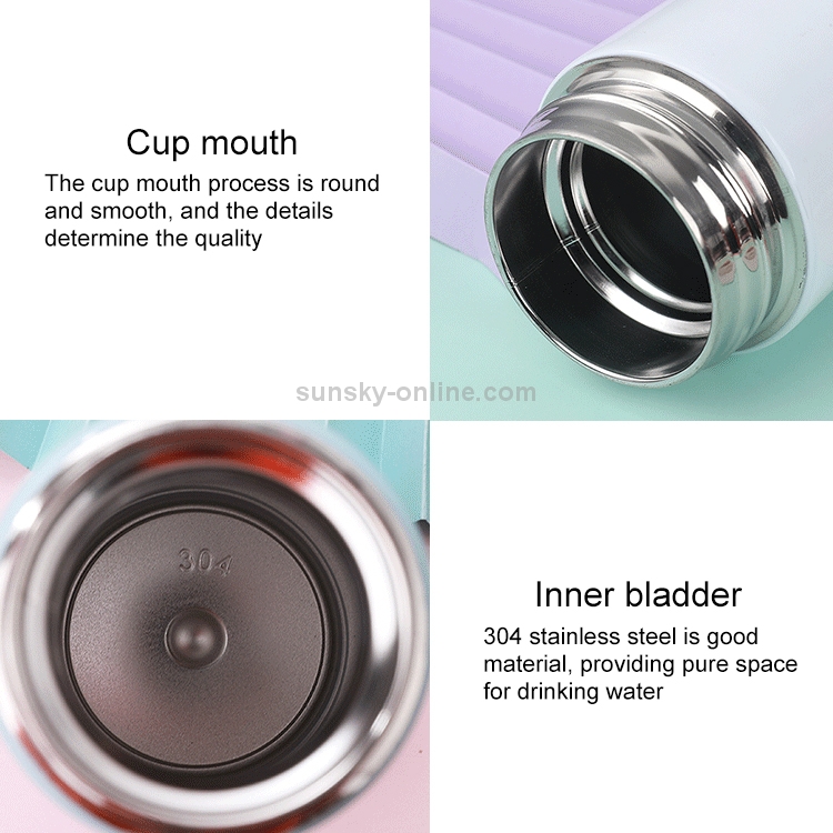 Smart Temperature Display 304 Stainless Steel Vacuum Flask Creative ...
