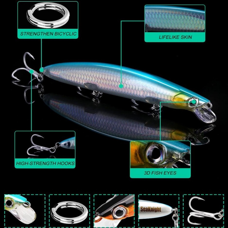 SeaKnight SK008 Long Throw น้ำตื้น Minoruya เหยื่อ Alice Bass Blackfish ...