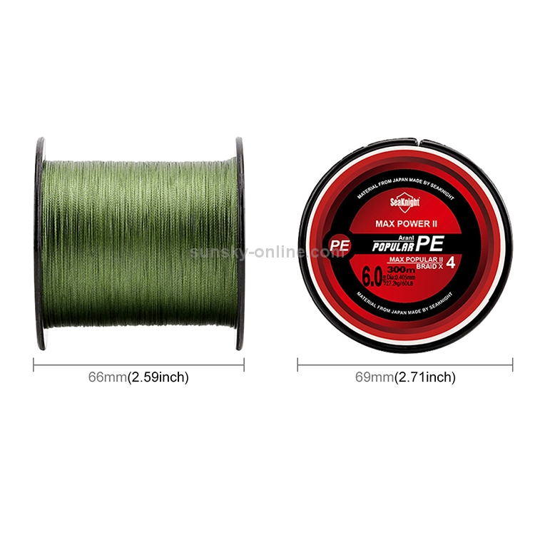 Seaknight Fishing Line 300M Braided Line Main Line 4 Braid, Line number ...