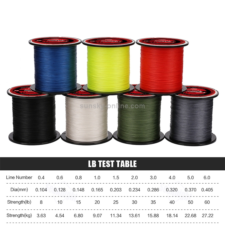 Seaknight Fishing Line 300M Braided Line Main Line 4 Braid, número da ...