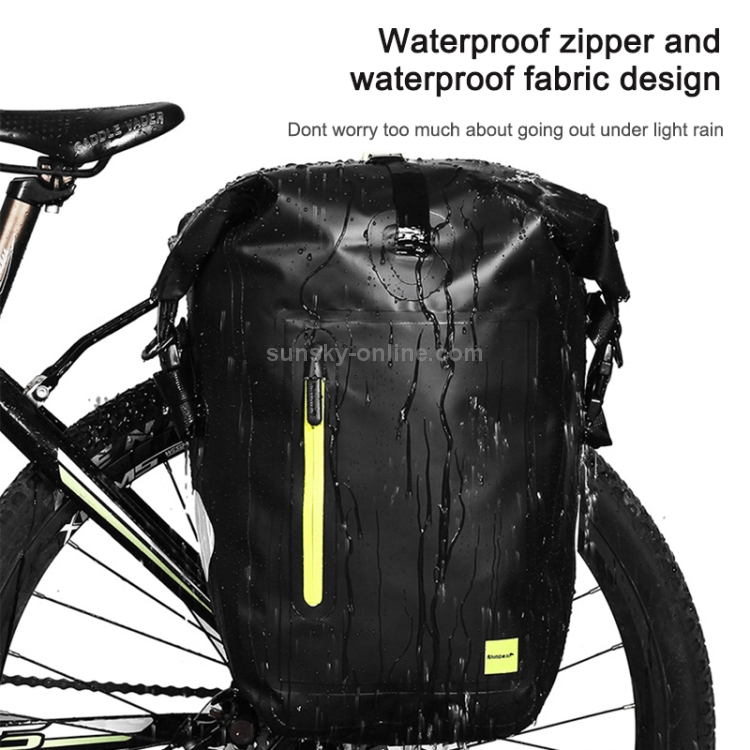 Rhinowalk Bicycle Backpack Full Waterproof Shelf Bag 25L Unilateral ...
