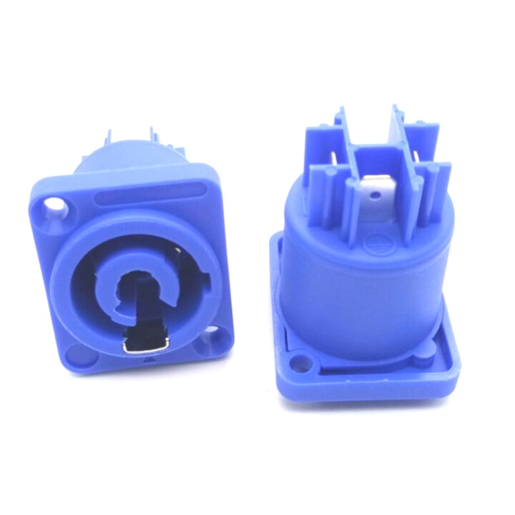 10 PCS Power Amplifier Audio Speaker Three-core Power Plug 3P LED ...