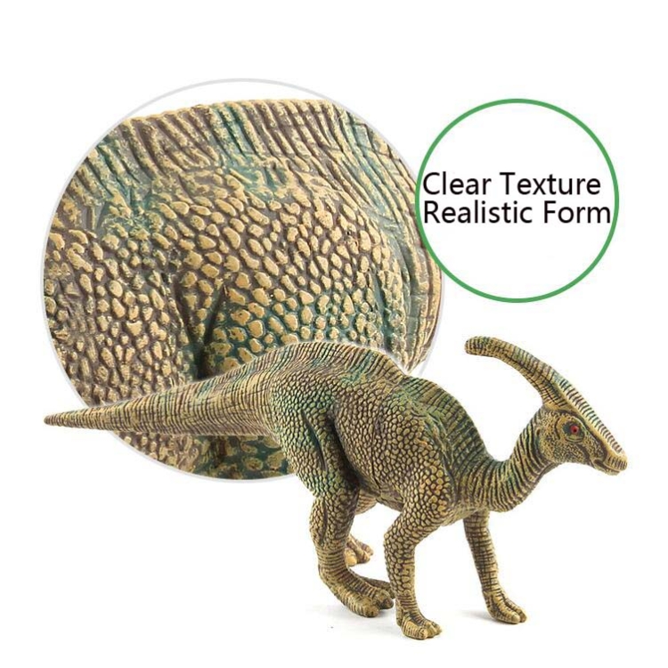 หุ่นจำลองสัตว์ไดโนเสาร์โลกแบบคงที่สไตล์: 6 ชิ้น Parasaurus