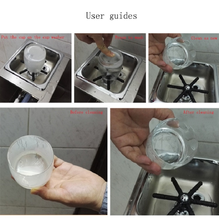 Automatic High Pressure Embedded Stainless Steel Bar Cup Washer Small ...