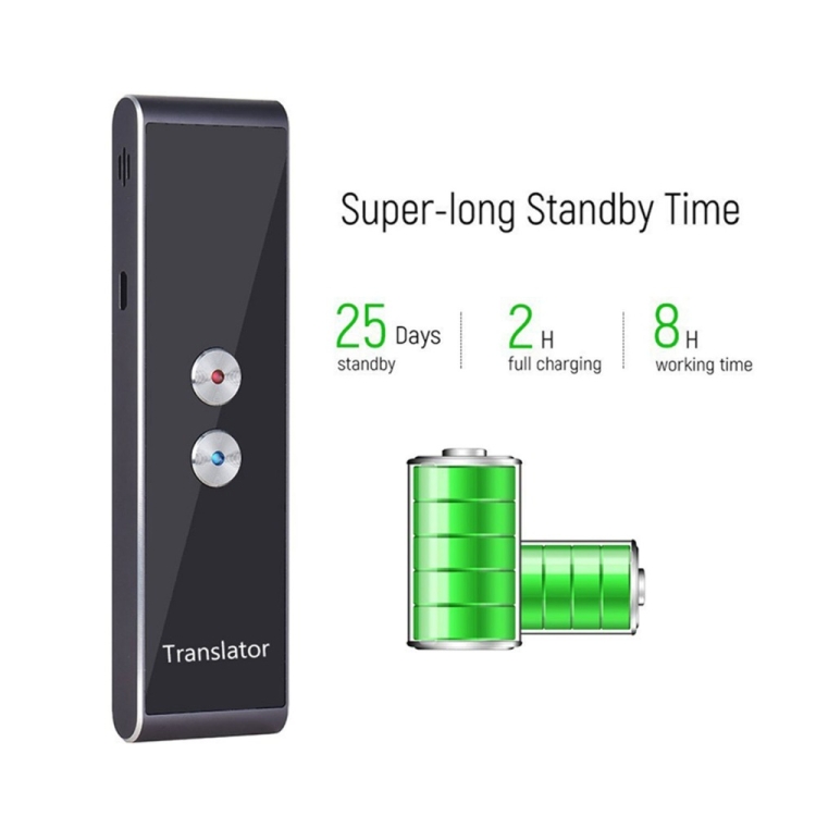 T8 Pocket Language Translator Voice 30 ภาษา Two Way Real Time Intercom Portable Translator ...